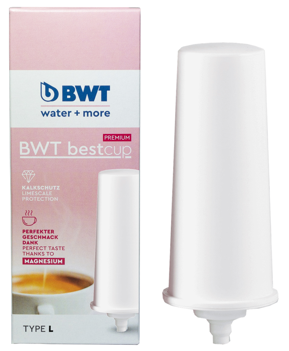 BWT - Filtro per acqua ⇒ Bestcup Premium - L - Addolcitore