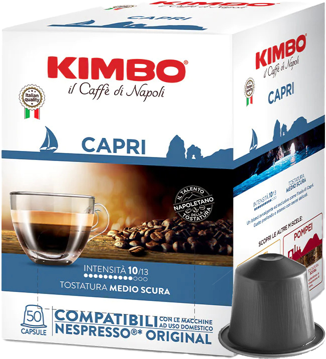 Kimbo | 50 capsule compatibili Nespresso®* Kimbo Capri